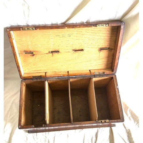 Oak Gordan Lodge Masonic ballot box, approxiamte measurements: Length ...