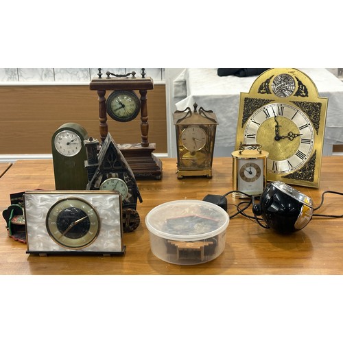 Selection of vintage clock spares and repairs