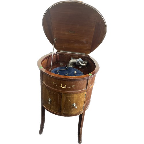 Vintage Selecta gramophone table 31 inches tall 21 inches wide