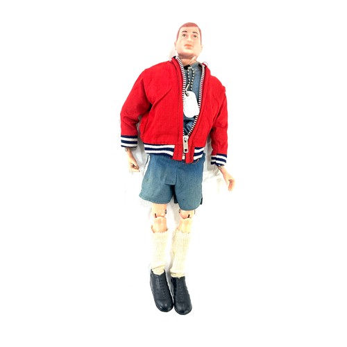 1964 talking action man in football kit, Palitoy jointed action man,