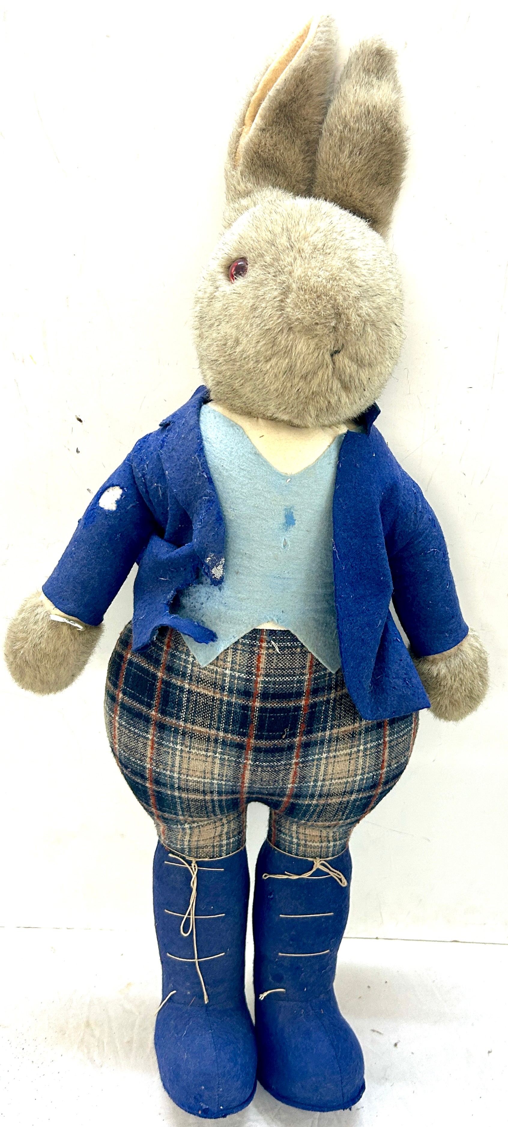 Vintage tall Little folk Peter Rabbit, jacket in need of repair ...