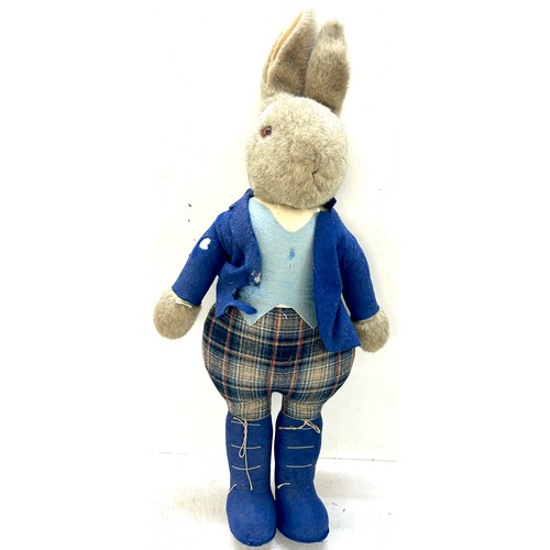 Vintage tall Little folk Peter Rabbit, jacket in need of repair ...