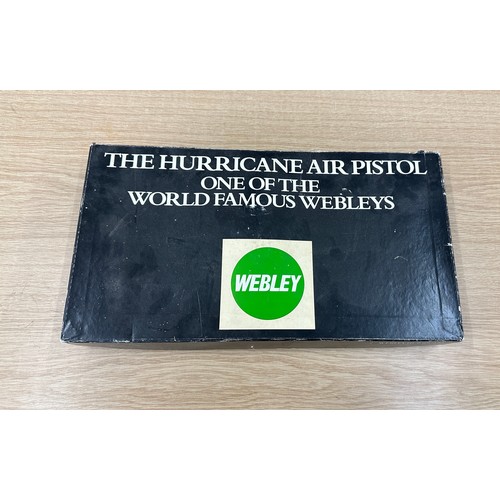 Webley Hurricane .22 air complete with its original box, allen key ...