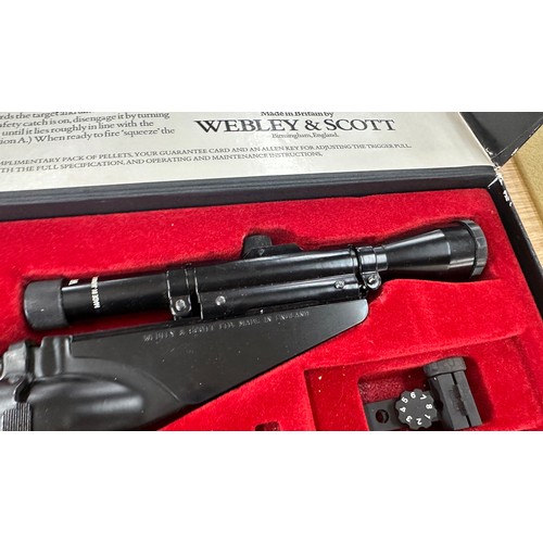 Webley Hurricane .22 air complete with its original box, allen key ...