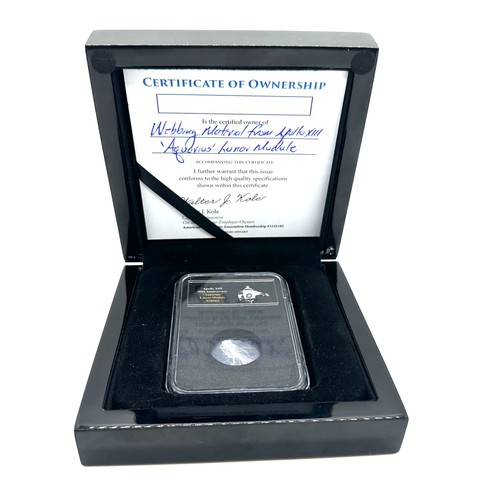 Cased ' Webbing material from the Apollo xIII ' Aquarius Lunar Module ...