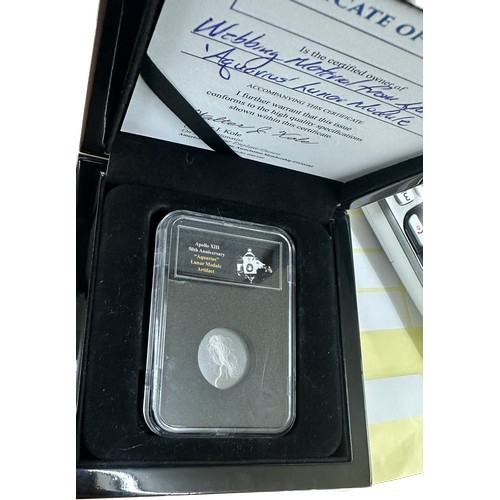 Cased ' Webbing material from the Apollo xIII ' Aquarius Lunar Module ...