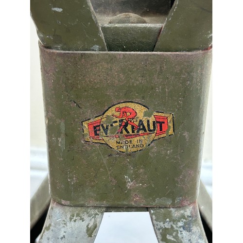 1930's / 40's ' Evertaut ' Machinists Factory Stool with wooden seat