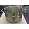 One very large stainless steel sauce pan measures approx 11 inches tall ...