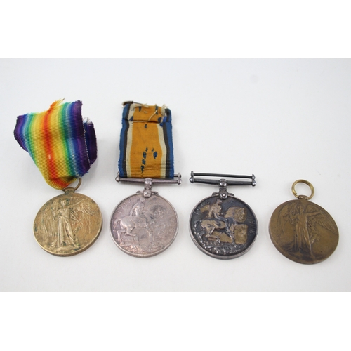 WW1 Medals x 4 inc. Named War Thomas Y. Purvis 199410 etc