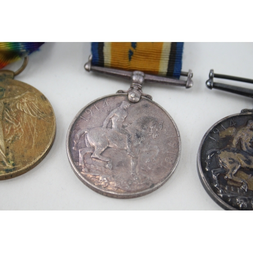WW1 Medals x 4 inc. Named War Thomas Y. Purvis 199410 etc