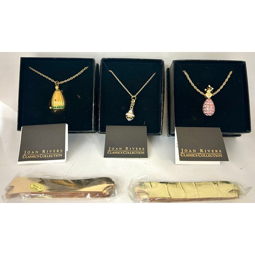 Selection of 3 boxed Joan Rivers Collection pendant necklaces, all ...