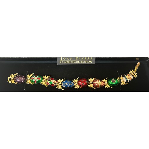 Selection of 4 boxed Joan Rivers classic collections ladies bracelets ...