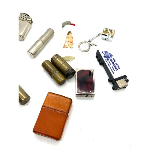 Quantity of cigarette lighters collection of 13 unusual different ...