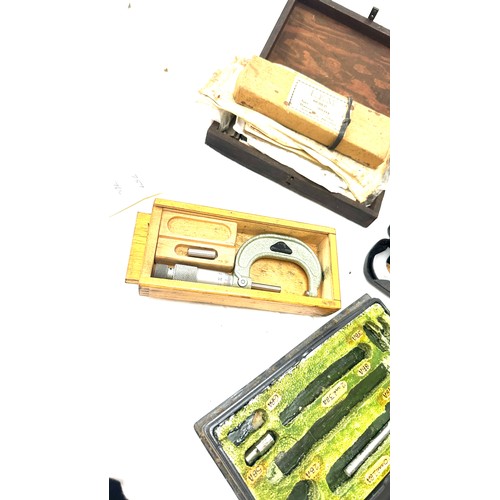 Selection of vintage measuring tools