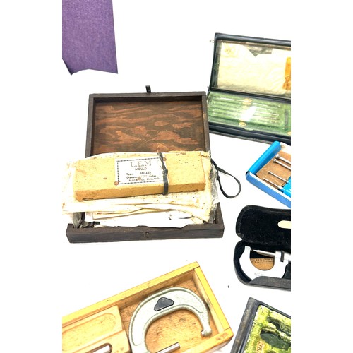 Selection of vintage measuring tools