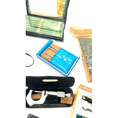 Selection of vintage measuring tools