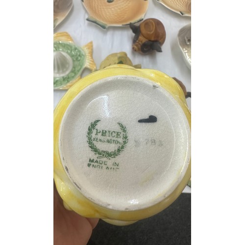 Selection of fish dishes by Shorter and Sons Limited, marmalade pots, etc