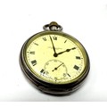 thomas Russell Liverpool open face silver pocket watch the watch is ticking