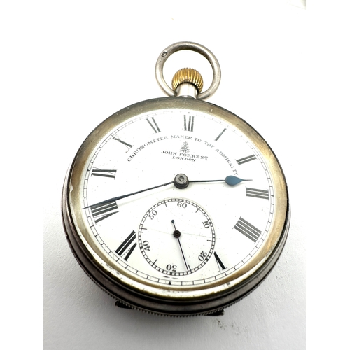 Chronometer makers to the admiralty John forrest London open face ...