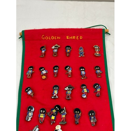 Large collection of Golden shred robertson jam badges