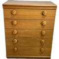 5 drawer chest measures approximately 39 inches tall 32 inches wide 19 ...