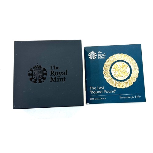Cased The Royal Mint The Last Round Pound cased coin, UK silver proof