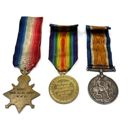 WW1 Trio medals to the Royal horse artillery