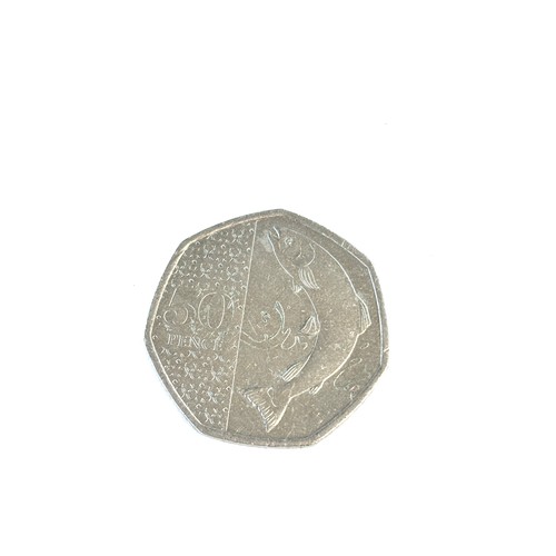 King Charles 2023 Salmon 50p coin