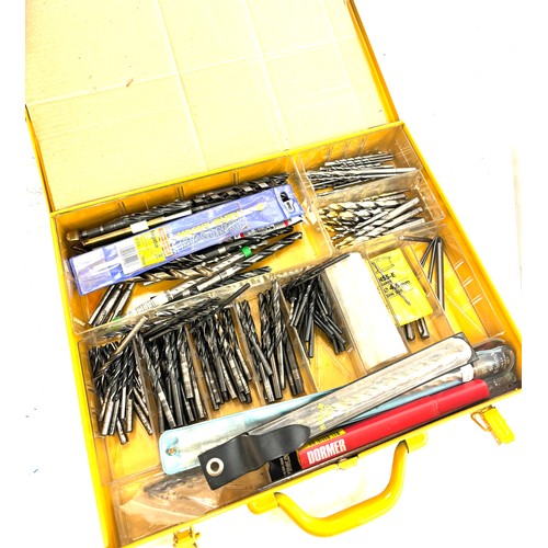 Turbo gold box full of drill bits and box of drills