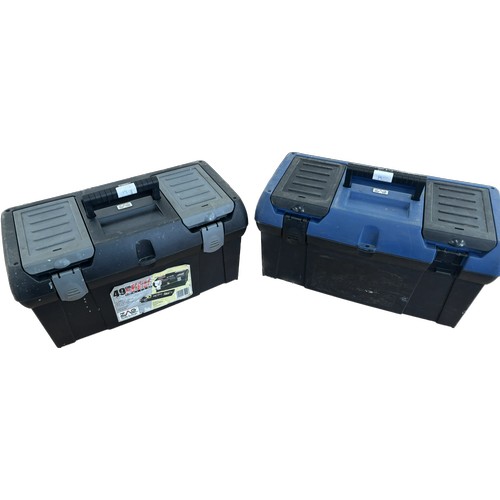 Two tool boxes with contents