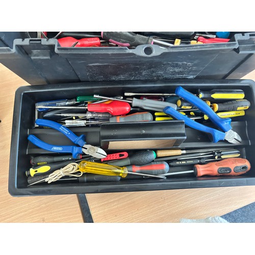 Two tool boxes with contents