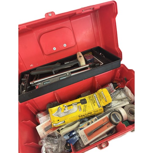 Two tool boxes with contents