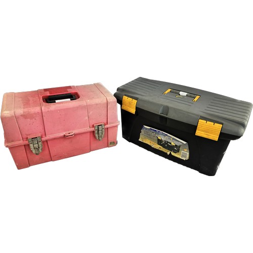 Two tool boxes with contents