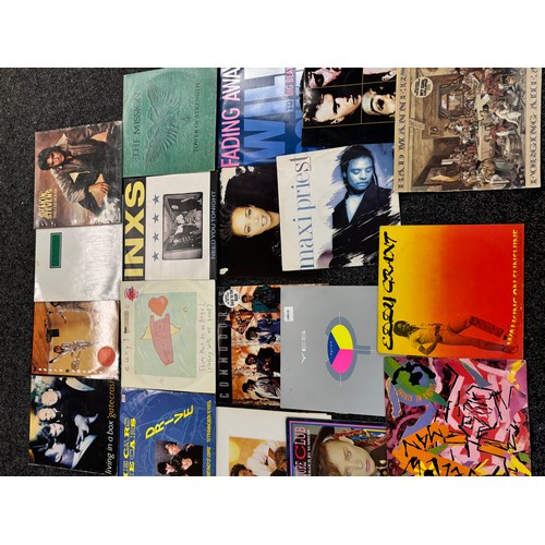 Large selection of assorted records includes LPs and singles