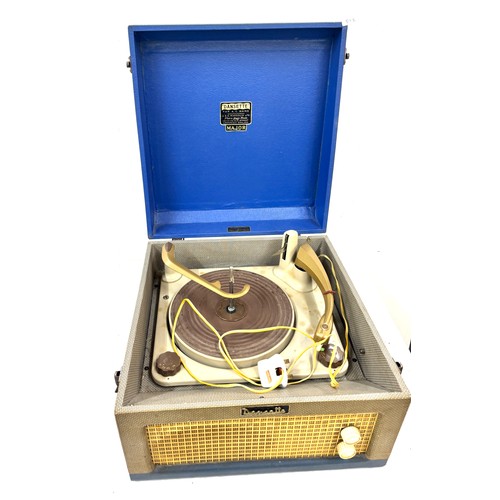 Vintage dansette major record player, untested