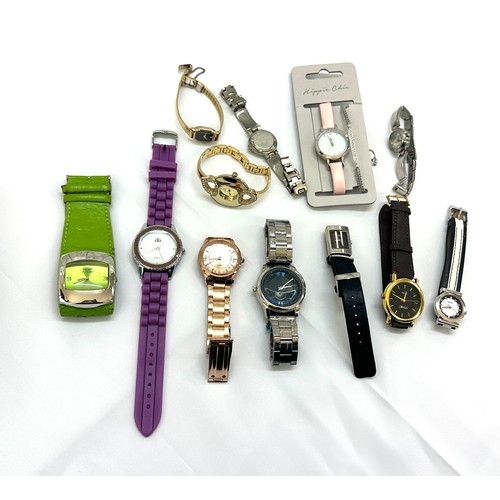 Selection of 12 assorted watches all in working order, with new batteries.