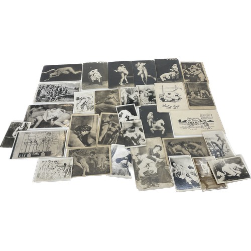 Large collection of antique explicit erotica pornographic postcards ...