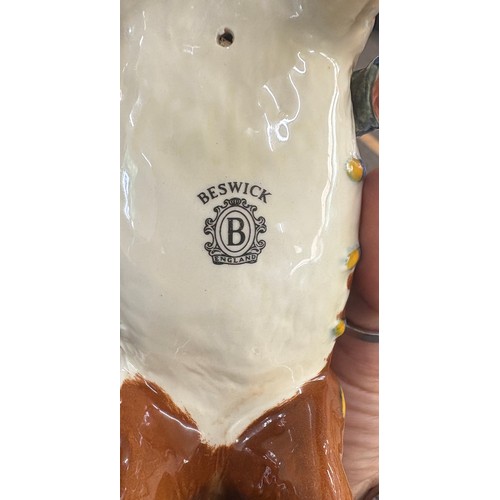 Three vintage Beswick mounted figures to include an Indian, Cowboy and ...