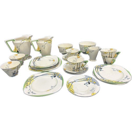 Art Deco Burleigh Ware Pan Pattern jugs bowls cups saucers and plates