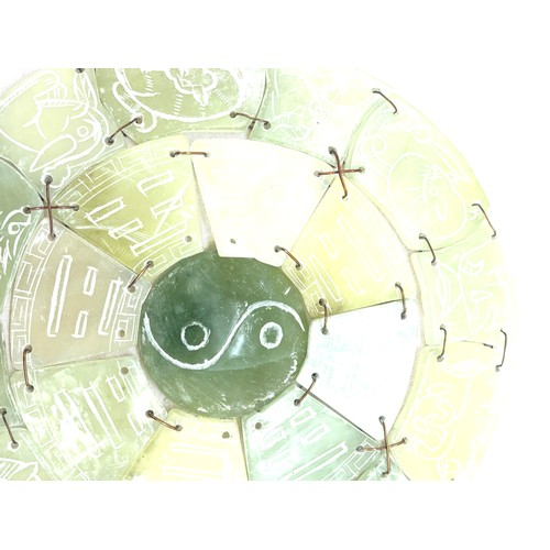Carved Jade calendar plate