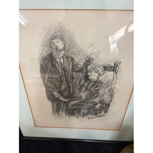 Selection of collectables to include frame prints, mashavu a sisters ...