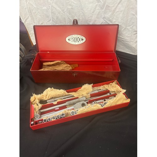 Cased vintage Britool socket set