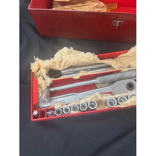 Cased vintage Britool socket set