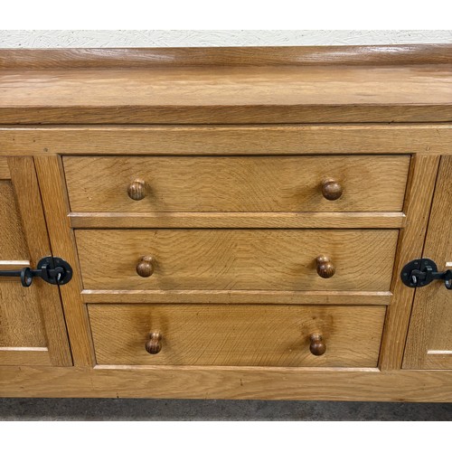 Beautiful English Robert Thompson Craftsman Mouseman oak sideboard ...