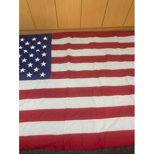 1960s 50 Star American flag, approximate measurements 8 by 5 foot