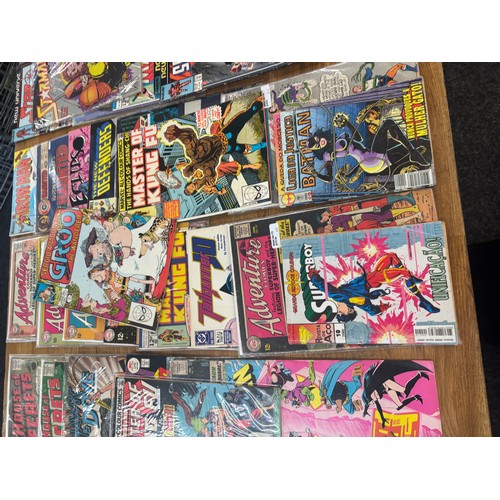 Large selection of vintage comics includes 1960s etc