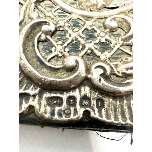Antique Ornate Sterling Silver Book Cover Album measures approx 29cm by ...