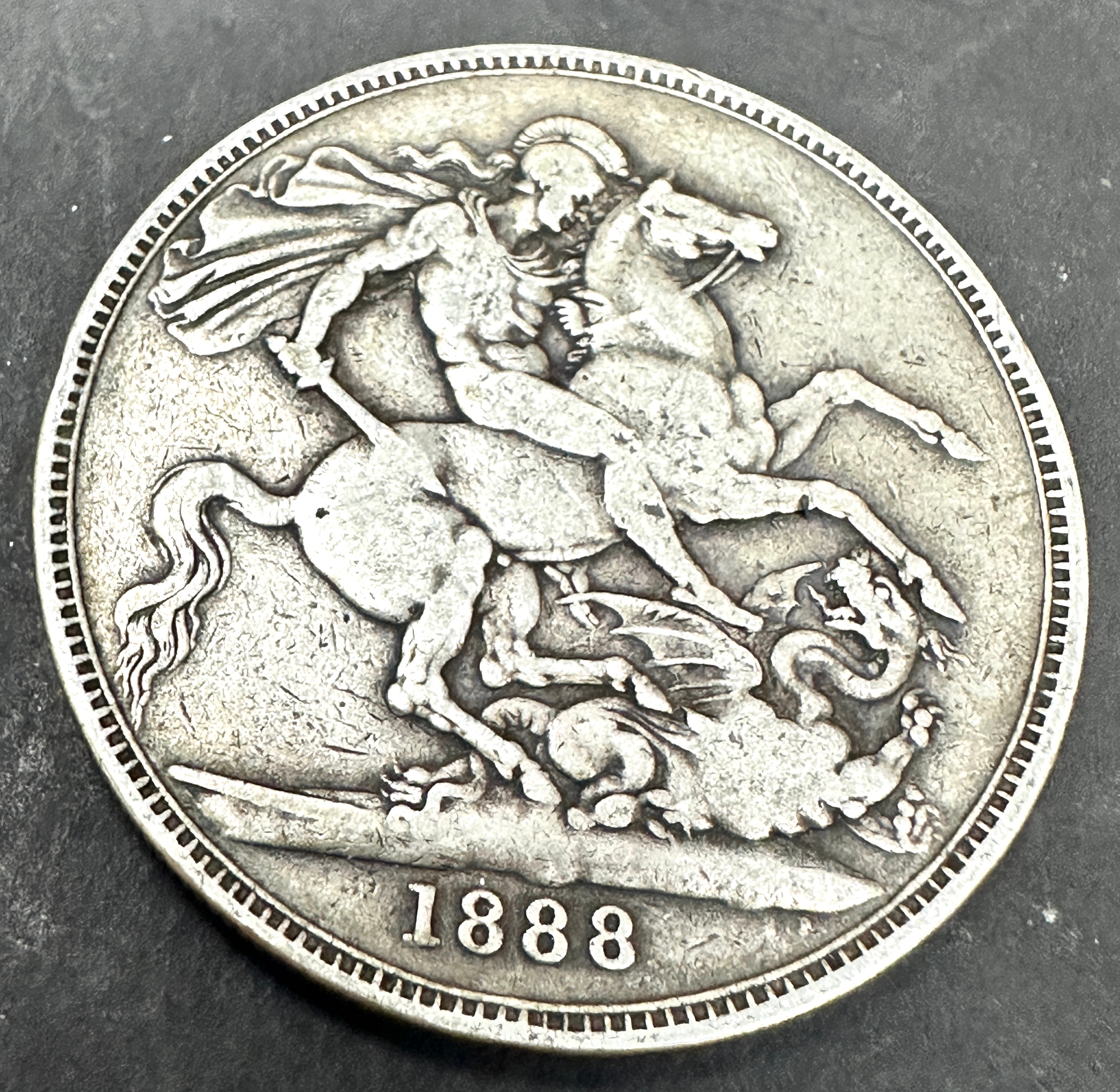 Victorian 1888 silver crown