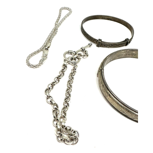 Selection of vintage silver jewellery weight 47g