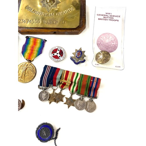 Selection of Medals to include WW1 medal to 19819 pte pilbrow ...